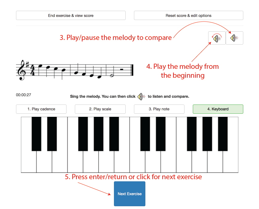 Sight Singing Practice - Help