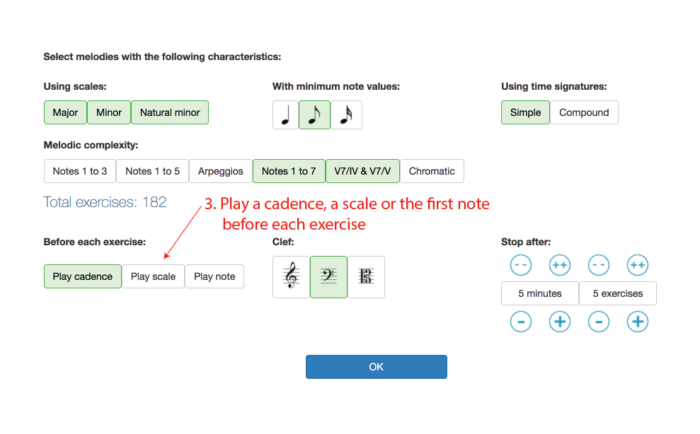 Sight Singing Practice - Help
